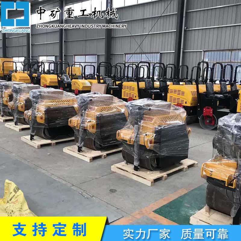 沟槽回填用手扶压路机 2吨小型座驾式双钢轮压路机 1吨柴油压路机