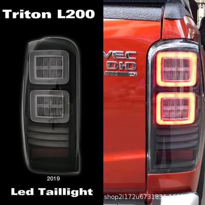 2019tritonL200尾灯低配升级改装高配led后灯总成转向灯刹车灯