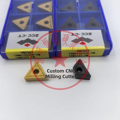 株洲三角数控车刀片TNMG160404/08/12-PM YBC251 252钢件硬钢刀粒