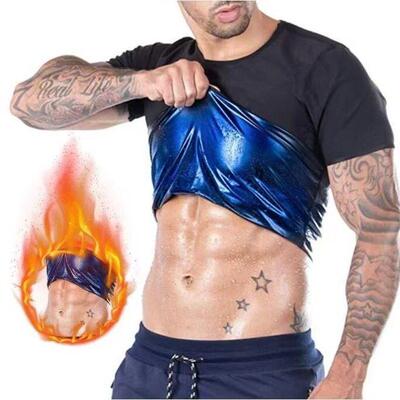 Women Sauna Sweat Suit Sleeve Shirt Compression Waist Tank