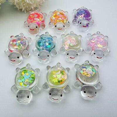 New Cartoon Glow-in-the-Dark Transparent Small Turtle Pendan