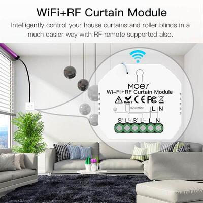 Moes Smart ZigBee WiFi Switch Module Dimmer Curtain Switch S