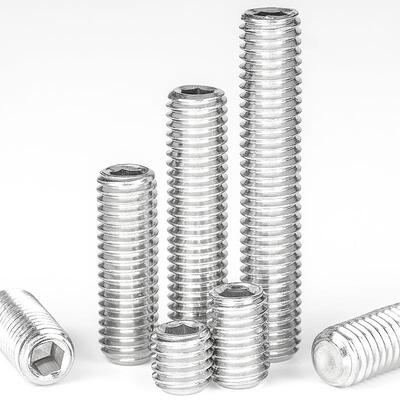 304不锈钢平端机米螺丝套装内六角定位紧定螺钉跨境盒装666PCS