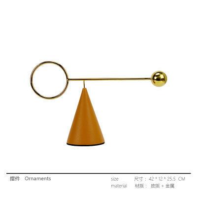 现代简创意关装饰品HEN约摆设软客装家居厅书房玄轻奢平衡艺术品