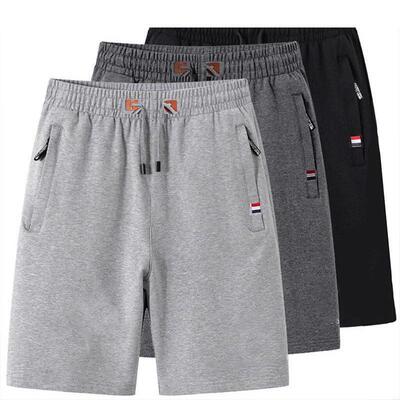 Men's casual jogging shorts with elastic drawstring