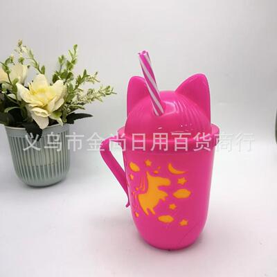 Cross-border Cartoon Cute Direct Drinking Cup, Drop-resistan