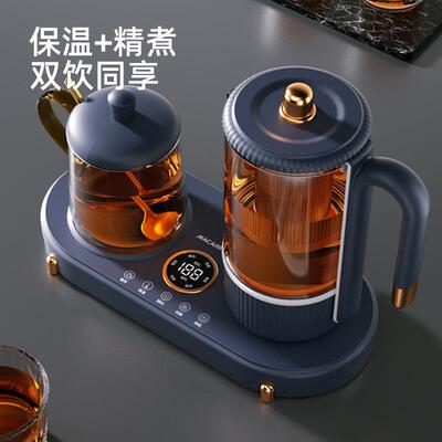 新款直销MC-YS06B养生壶家用多功能电热煮茶器玻璃双壶烧水保温壶
