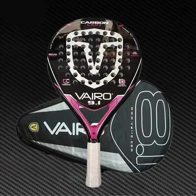 Professional Padel Tennis Racket, Soft Face, Carbon Fiber, L