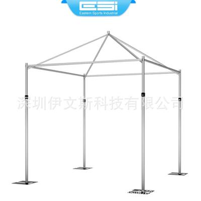 深圳厂家铝合金窗帘架3*3*3米婚庆背景架3米金子顶架 peak canopy