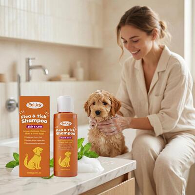 EELJOY Flea and Tick Shampoo - Gentle Cleansing, Odor Remova