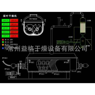 jyg系列叶空心桨干燥 机豆粕叶桨干燥机BWV 电镀污泥干燥机高效
