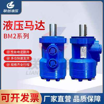 摆线液压马达BMR/BM2-50 160 200平键正反转高速低速大扭矩油马达