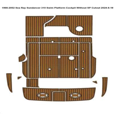1998-2002 Sea Ray Sundancer 310 游艇船舶EVA柚木地板 亚马逊