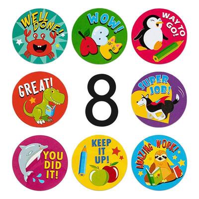 Reward Stickers Encourage Labels Roll for Kids Motivational