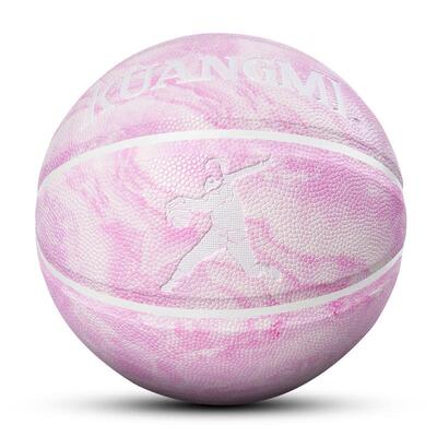 狂地迷理石篮球外水泥室耐磨激光刻字印字成人7号KMBB98吸湿蓝大