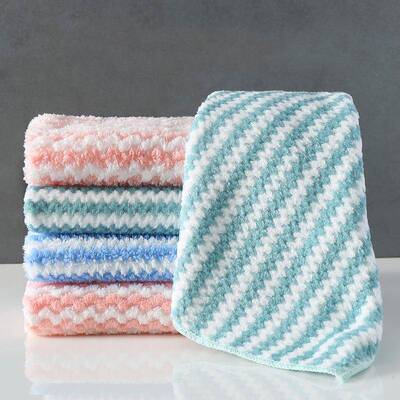 Edge-locked dishcloth, kitchen cleaning cloth, highly absorb