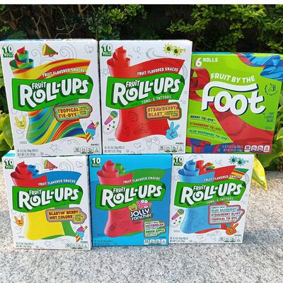 ROLL-UPS FRUIT SNACKS美国进口贝蒂蓓迪草莓热带风味 水果卷卷糖