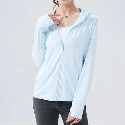 Sun Protection Hooded SPF UV Jacket Long Sleeve Fishing