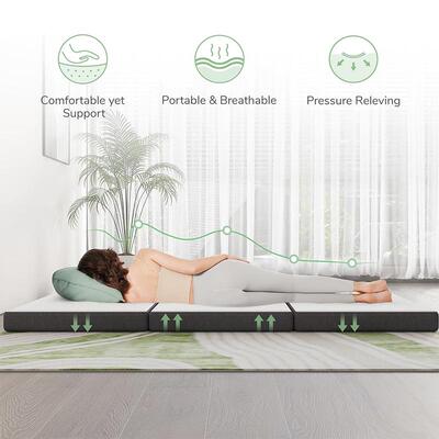 亚马逊压缩床垫折叠床垫宿舍单人榻榻米垫子Compressed mattress