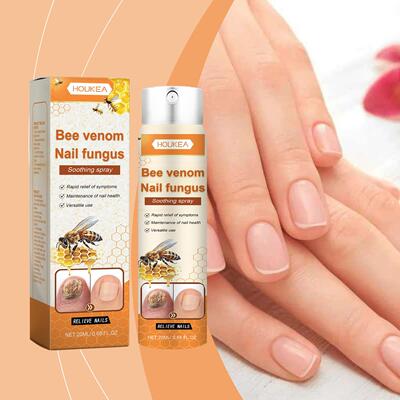 HouKea Bee Venom Nail Care Spray - Foot Nail Cleansing, Mois