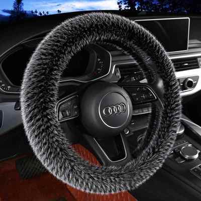 秋冬季专用汽车把套冬天长貂毛水貂绒保暖毛绒高端逼格方向盘套
