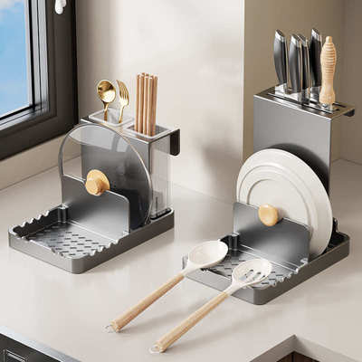 架置放菜架厨房案板锅铲砧板架子放置台面锅盖物刀架架板收纳