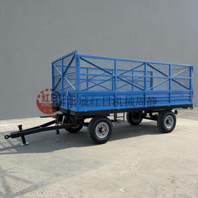 双轴四轮农用拖车   半挂自卸农用车斗   甘蔗栏运输自卸拖车