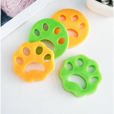 Washable Cat Paw-Shaped Silicone Lint Remover Roller, Washin
