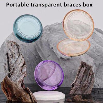 Transparent Braces Storage Box Dustproof Magnetic Clasp