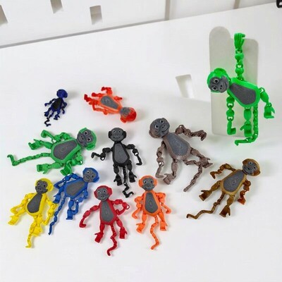 跨境新品Gorlla Tag Flexy Fdget猩猩关节可动玩具3d打印模型摆件