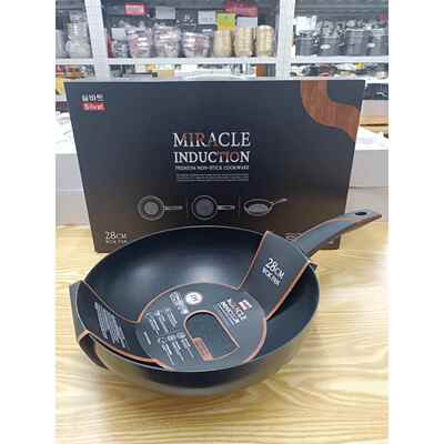 韩国silvat原装进口电磁炉灶燃气通用家不粘炒锅煎锅平底汤菜炖煮