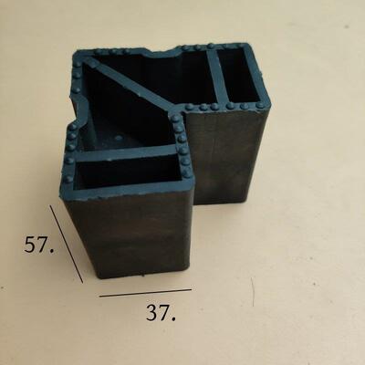 4060方管连接件L直角内置塑料角码铝材连接件拐角转角内夹钢片