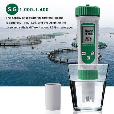 H-W Versatile Digital PH Meter 6-In-1 For Water Quality