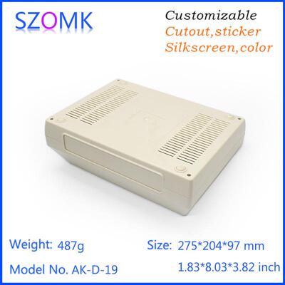奥科姆275X204X97mm仪表仪器壳体 高档塑料外壳台式操作控制盒D19