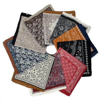 Cashew flower silk scarf square scarf腰果花丝巾方巾时尚头巾
