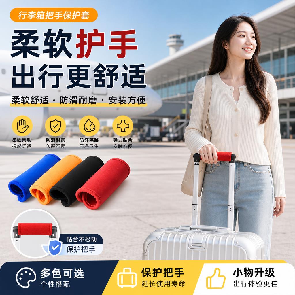 行李箱把手保护套手提包手柄保护套免拆手柄保护套潜水料保护垫