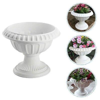 Garden Plastic Urn Flower Pot Classic Traditional Urn