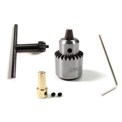 芸贝4pcs0.3-4mm 钻夹头连套夹头 微型电钻夹头 尾部孔经3.17mm