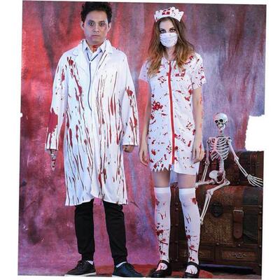 Halloween costume Halloween Horror Bloody Nurse Costume Zomb