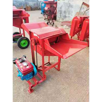 4马力油机带稻麦粒机移VTA动底牵架引电柴动打麦机胡脱豆脱粒机