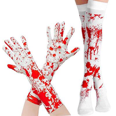 Halloween Party Decoration Blood Gloves Blood Stained Socks