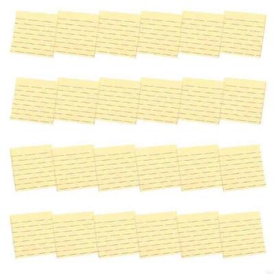 24 Pcs Multifunctional Memo Pad Lined Sticky Note Simple