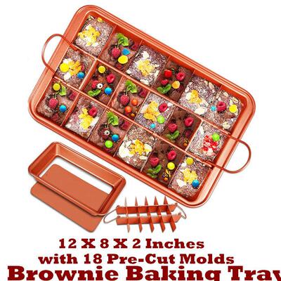 Brownie Pan Baking Tray Bakeware Rectangular Cake Pans Bread