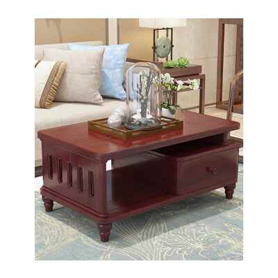 合简约实木茶几客家用电F76J9J99视柜组带抽全屉小户型中厅式原木