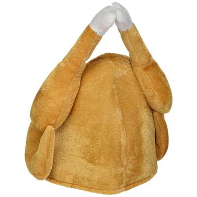 Plush Roasted Thanksgiving Turkey Hat 感恩节火鸡帽鸡腿帽