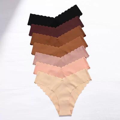 Sports Women's Panties Seamless Briefs Mid Rise Underwea