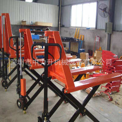 1吨高起升搬运车液压高升程托盘叉车光电感应电动剪叉式叉车