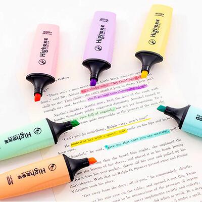 Double Headed Highlighter Pen Set Fluorescent Markers Highli