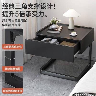 CTG01140悬柜浮床头柜代简约轻奢感小卧室型现床边收纳家用创意小