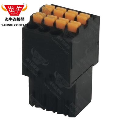 2.54mm炎牛Dinkle双层接线端子插头YN15EDGKDH/JL/0156/KF2EDGKE